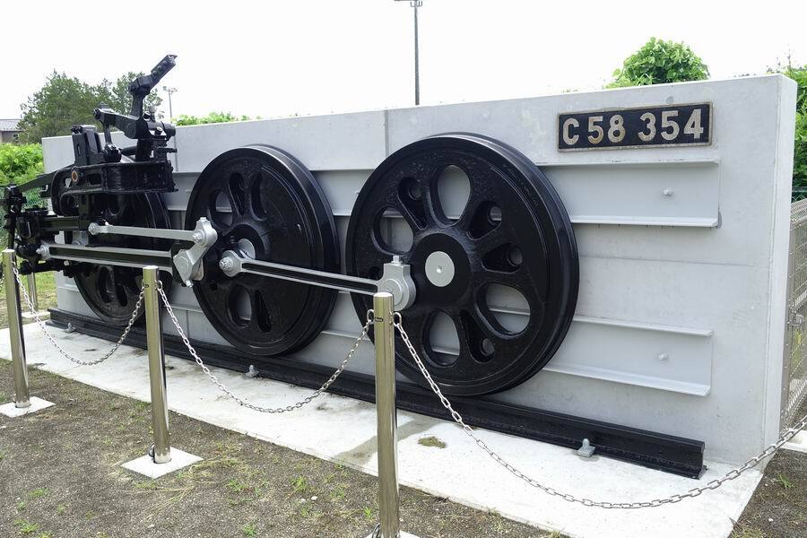 C58 354動輪：利府町森郷児童遊園: コバQのデジカメ歩き