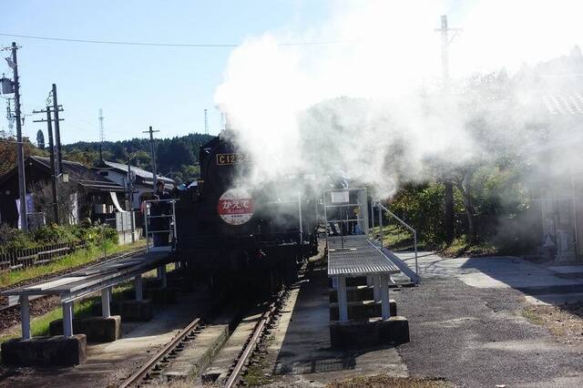 C12 244：明知鉄道 明智駅構内: コバQのデジカメ歩き